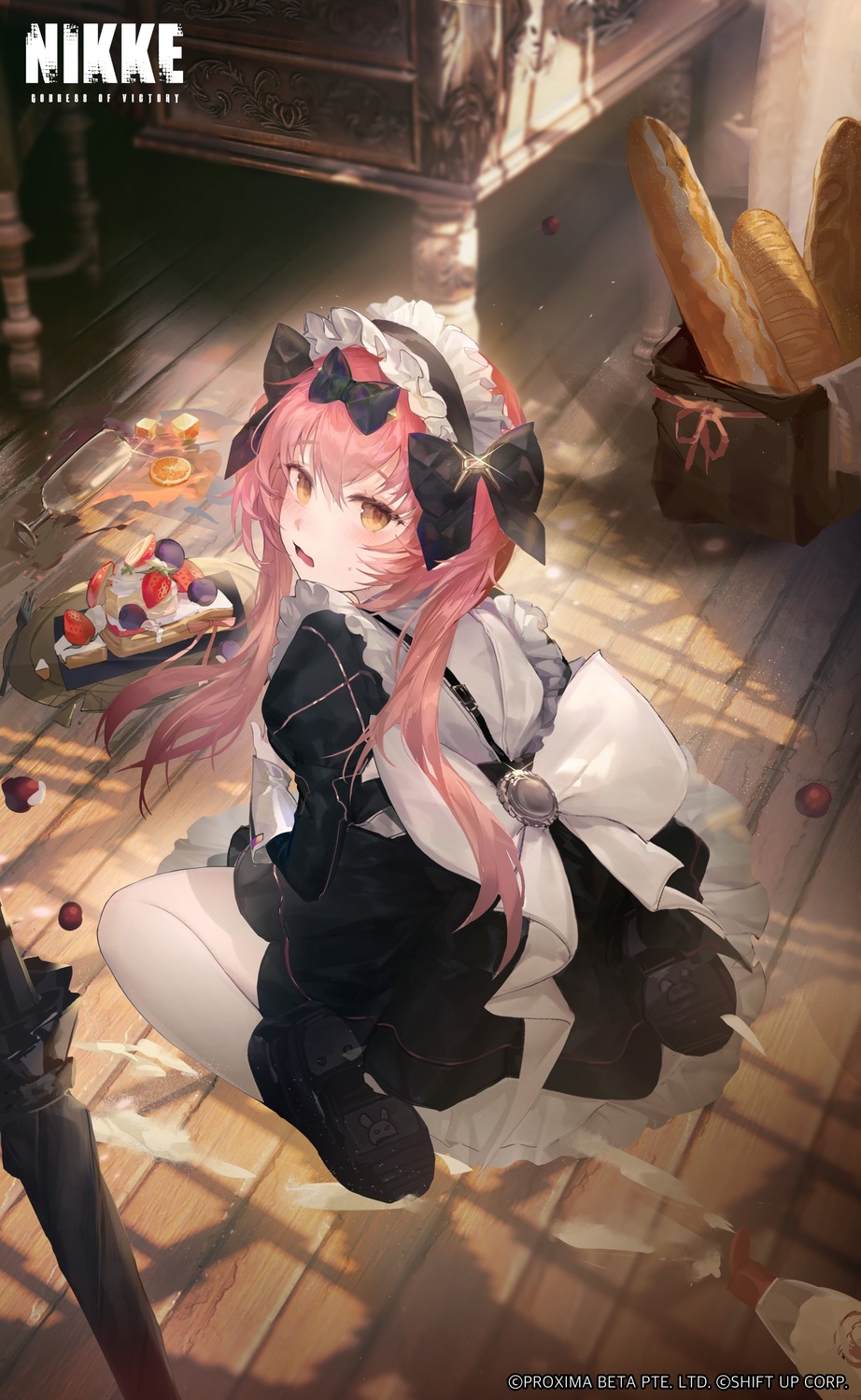 mrilsweet nikke the goddess of victory cocoa (nikke) cream maid pantyhose | #1097020 | yande.re